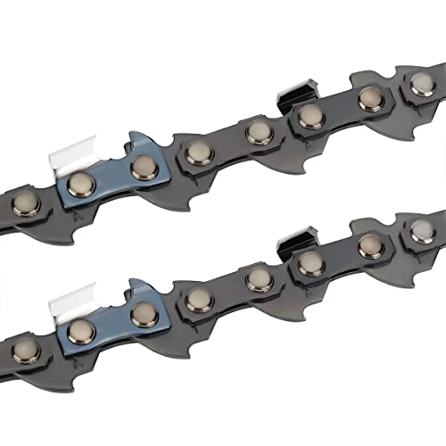 Anzac 8 Inch Chainsaw Chain Replacement for 901289001 Poulan Homelite Ryobi RY43160 RY43161 Pole Saw 30254EG UT-43160 3/8" LP Pitch .043" Gauge 34DL Chain Semi Chisel 2 Pack