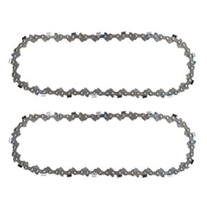 Anzac 8 Inch Chainsaw Chain Replacement for 901289001 Poulan Homelite Ryobi RY43160 RY43161 Pole Saw 30254EG UT-43160 3/8" LP Pitch .043" Gauge 34DL Chain Semi Chisel 2 Pack