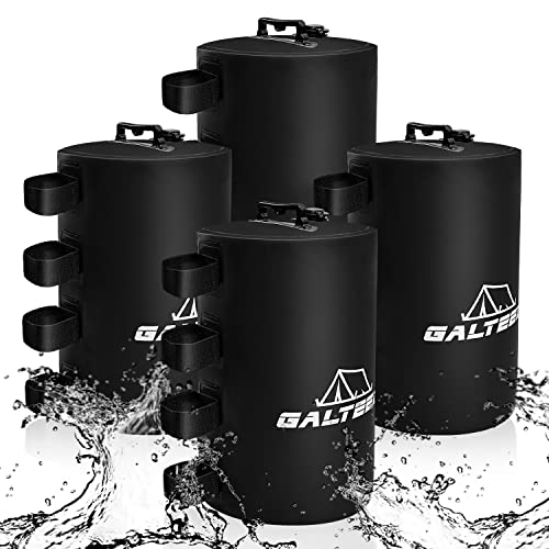 GALTEED Canopy Water Weight Bag,220 LBS Water Tent Weights Set of 4 Leg Weights for Pop Up Canopy,Canopies,Tent,Gazebo,Black