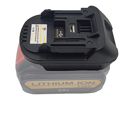 DM18M Battery Adapter for Dewalt 20V Convert to for Makita 18V Lithium BL1830 BL1840 BL1850 14.4V-18V Battery