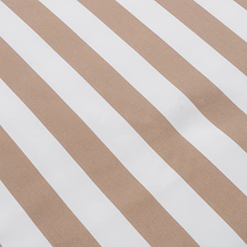 Christopher Knight Home Salem Outdoor Water Resistant Chaise Lounge Cushion, Brown And White Stripes, 79.25" L x 27.50" W x 1.50" H