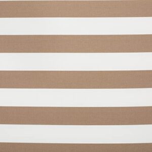 Christopher Knight Home Salem Outdoor Water Resistant Chaise Lounge Cushion, Brown And White Stripes, 79.25" L x 27.50" W x 1.50" H