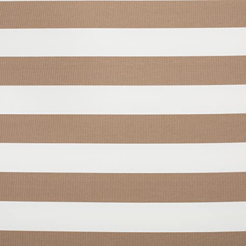 Christopher Knight Home Salem Outdoor Water Resistant Chaise Lounge Cushion, Brown And White Stripes, 79.25" L x 27.50" W x 1.50" H