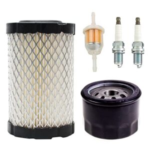 rarelemon 796031 air filter tune up kit, compatible with briggs and stratton 591334 492932 696854; john deere d100 d110 d125 d130; husqvarna yth22v46 yth24v48 yta22v46; lawn mower oil filter