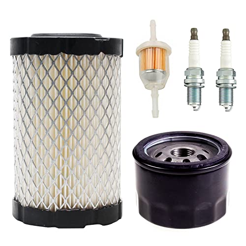 RARELEMON 796031 Air Filter Tune Up Kit, Compatible with Briggs and Stratton 591334 492932 696854; John Deere D100 D110 D125 D130; Husqvarna YTH22V46 YTH24V48 YTA22V46; Lawn Mower Oil Filter