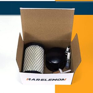 RARELEMON 796031 Air Filter Tune Up Kit, Compatible with Briggs and Stratton 591334 492932 696854; John Deere D100 D110 D125 D130; Husqvarna YTH22V46 YTH24V48 YTA22V46; Lawn Mower Oil Filter