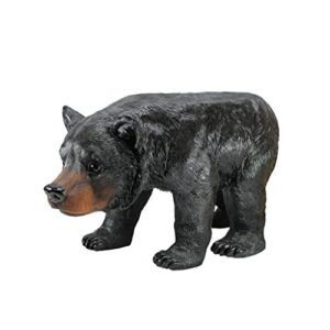 Design Toscano Black Bear Sculptural Stool