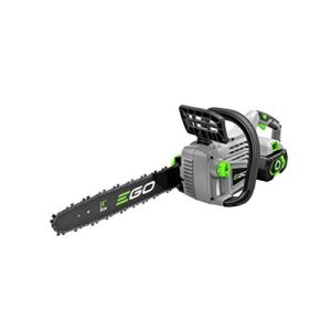 ego power+ cs1401 14-inch 56-volt lithium-ion cordless chain saw 2.5ah battery and charger included, black