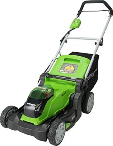 greenworks 40v 17 inch cordless lawn mower,tool only, mo40b01