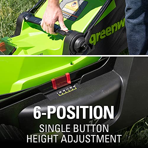 Greenworks 40V 17 inch Cordless Lawn Mower,Tool Only, MO40B01