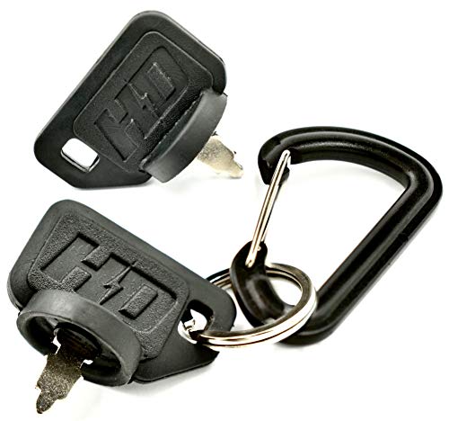 (2 Pack) HD Switch Ignition Key for Exmark & Toro 63-8360 103-2106 1-603511 62-7770 fits Titan Z-Master, Lazer Z, Turf Ranger, Navigator, Turf Tracer X-Series, Metro, Pioneer + Free Carabiner Keychain