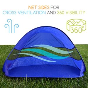 MYDEAL PRODUCTS Pop Up Dog Shelter Weather Resistant Doggy Tent for Shade and UV Sun Protection - Perfect for Yard, Camping, Beach and Outdoors!