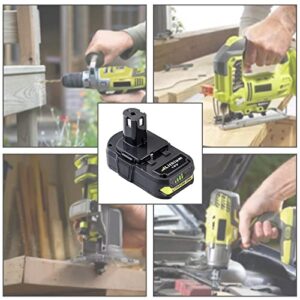 3.0Ah for Ryobi 18V Lithium-ion ONE+ Plus Battery P102 P103 P104 P105 P107 P108 P109 P122 Cordless Power Tools 2 Packs