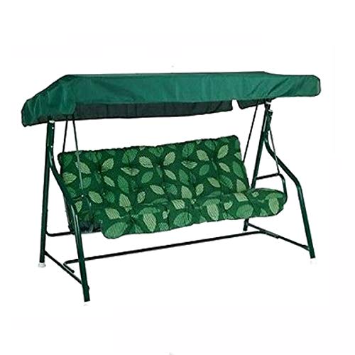 84"x48"x7.1" Garden Swing Chair Canopy Spare Patio Cover Waterproof Replacement - (Color: Green)