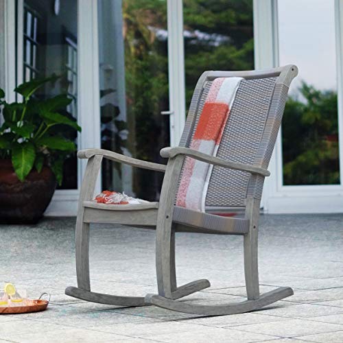 Cambridge Casual Clayton Outdoor Rocking Chair, Weathered Gray