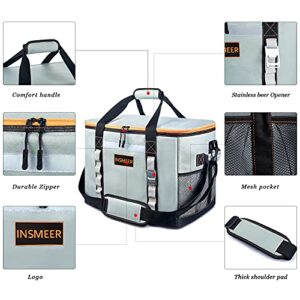 INSMEER Insulated Cooler Bag 65Cans/32 Cans Large Cooler Bag Soft Sided Cooler with Shoulder Strap, Collapsible Leakproof Portable Coolers for Camping/Beach/Food Delivery/Shopping/Outdoor/Picnic