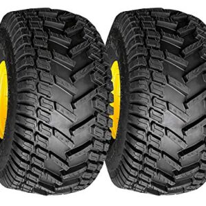 Turf Traction 20x8.00-8 Rear Tire Assembly Replacements for John Deere Riding Mowers, Set of 2