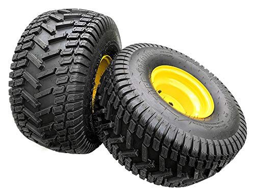 Turf Traction 20x8.00-8 Rear Tire Assembly Replacements for John Deere Riding Mowers, Set of 2