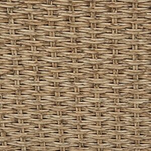 Signature Design by Ashley Outdoor Crystal Cave Patio Wicker Lounge Chair Set, 2 Count, Beige