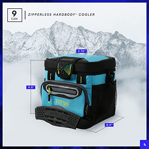 Arctic Zone Titan Deep Freeze Cooler - 9 Can Zipperless Hardbody Cooler - Deep Freeze Insulation, HardBody Liner, and SmartShelf