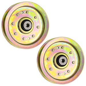 8ten flat idler pulley for mtd cub cadet rzt 50 l54 42 s50 troy-bilt gt54 tb2450 756-04129b 956-04129c 2 pack