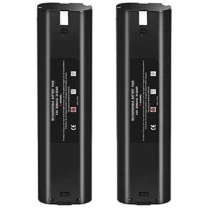 2 pack upgrade to 3600mah replacement battery compatible with makita 9.6v ni-mh battery compatible with 9000 9033 193890-9 192696-2 632007-4 6096d 6093d da391d 6095d 5090d