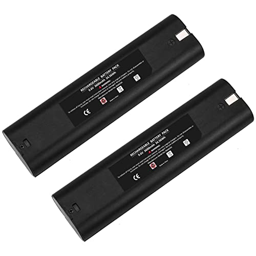 2 Pack Upgrade to 3600mAh Replacement Battery Compatible with Makita 9.6V Ni-Mh Battery Compatible with 9000 9033 193890-9 192696-2 632007-4 6096D 6093D DA391D 6095D 5090D