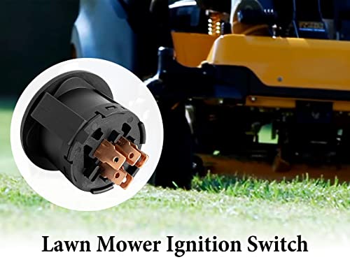 Ignition Switch 925-04228 Fit for Cub Cad et Mower - 3 Position Key Switch Compatible with Cad RZT-42 RZT-50 RZT-54 Riding Mower, Troy-Bilt Mustang XP 42 50 54 Zero Turn Mower, Replace 725-04228