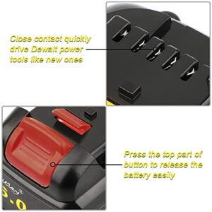 ZLWAWAOL 2 Pack DCB120 12V 6.0Ah Lithium Ion Battery Replacement for Dewalt 12V Battery DCB127 DCB124 DCB126 DCB123 DCB122 DCB121 DCB120 Compatible with Dewalt 12V Cordless Power Tools