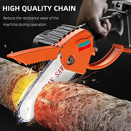 [2 Pieces] 6 Inch Mini Chainsaw Chain, 6 Inch Replacement Chains for Cordless Electric Portable Mini Chainsaw, FIFCHALL Guide Saw Chain for All 6-inch Mini Chainsaws for Wood Branch Cutting