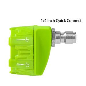 Tool Daily Pressure Washer Spray Nozzle, 6-in-1 Quick Changeover, Power Washer Nozzle with 1/4'' Quick Connect, 2500 PSI