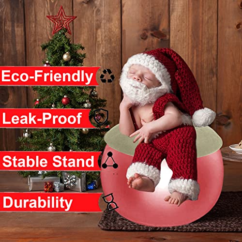 Ccinnoe Inflatable Illuminated LED Ottoman, LED Air Ottoman, Blow Up LED Lights Chair, Lazy Couch with LED Light Mood Lamp for Party, Yard, Indoor Rooms