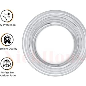 NickHouse 50 FT Vinyl 3/16 Sling Spline Chair Pe[air Outdoor Patio Spline, Replacement Awning Cord, Sling Chair .180