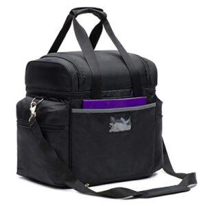 XXX-Extra Large Multiple Meals Cooler Bag (14x13x9.5 in) with Leakproof Hard Liner Bucket. Two Insulated Compartment, Heavy Duty 1680D Fabric, Thick Insulation, Reinforced Stiches, Durable Zipper.