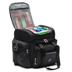 XXX-Extra Large Multiple Meals Cooler Bag (14x13x9.5 in) with Leakproof Hard Liner Bucket. Two Insulated Compartment, Heavy Duty 1680D Fabric, Thick Insulation, Reinforced Stiches, Durable Zipper.