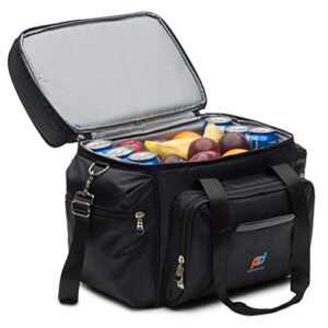 XXX-Extra Large Multiple Meals Cooler Bag (14x13x9.5 in) with Leakproof Hard Liner Bucket. Two Insulated Compartment, Heavy Duty 1680D Fabric, Thick Insulation, Reinforced Stiches, Durable Zipper.