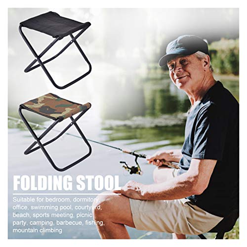 TRENTSNOOK Exquisite Camping Stool Outdoor Folding Footstool Portable Recliner Footstool with Long Legs Can Be Used with Folding Chair