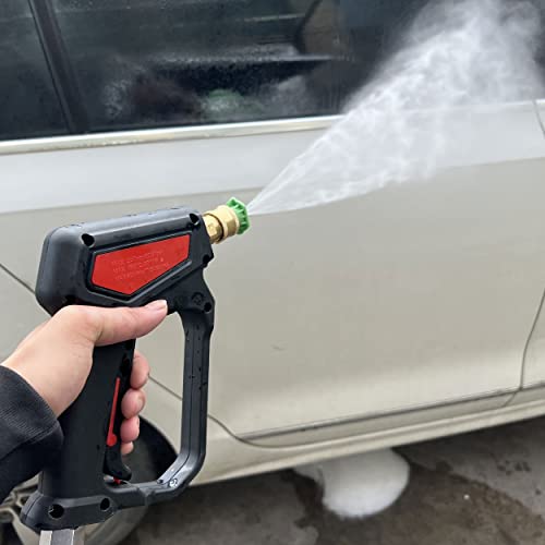 RIDGE WASHER Pressure Washer Gun 5000 PSI, 12 GPM, High Pressure Spray Gun with 1/4" Quick Connector, 3/8'' Quick Connect, M22-14mm and M22-15mm Fitting