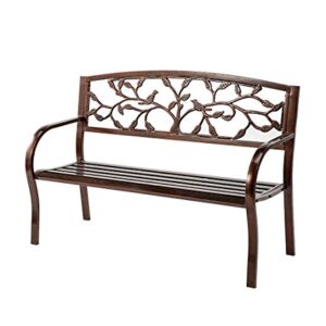 Wind & Weather Tree of Life Metal Bench - 50 W x 21 D x 33 H