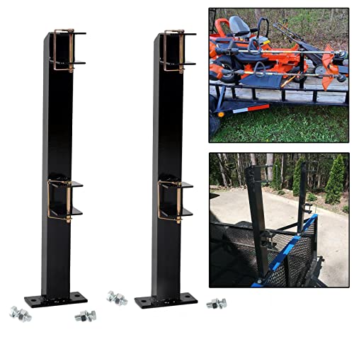 JMTAAT 2 Place Weeder Trimmer Weed-Eater Edgers Gas Racks Holders Hold Two Open Landscape Trailer