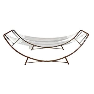 skybed universal hammock stand fits 2 single hammocks 7 ft to 14 ft long or 1 double wide | unique head up mount option for dual hammock chat mode | heavy duty | 600 lbs capacity | indoor/outdoor