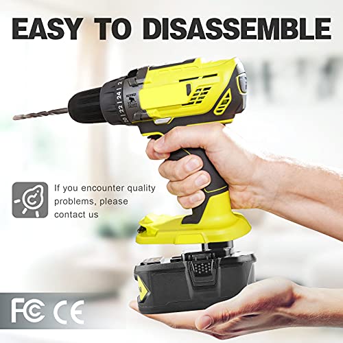 [2Pack] 18V 6.0 Ah HIGH Capacity Battery for Ryobi ONE+ System P102 P103 P105 P107 P108 P109 P122 18-Volt w/LED Gauge Indicator Cordless Tool Battery