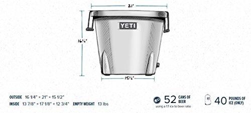 YETI TANK 45 Bucket Cooler, White