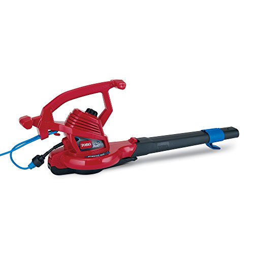 Toro 51621 UltraPlus Leaf Blower Vacuum, Variable-Speed (up to 250 mph) with Metal Impeller, 12 amp,Red