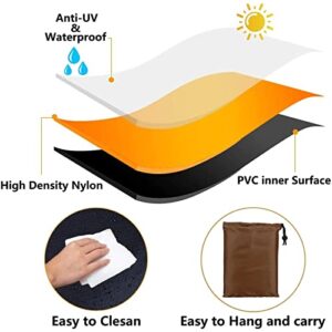 Patio Swing Canopy Fabric Waterproof Replacement Top Cover Cloth,Anti-UV Patio Chair Top Cover for 2/3-Seater-Swing Chair,Outdoor Garden Chair Sunscreen Cover Top Cover for Seat Furniture