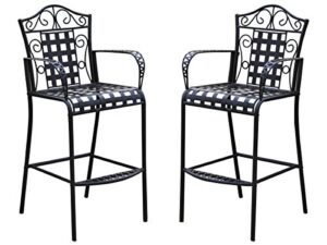 international caravan mandalay outdoor bar stools – set of 2