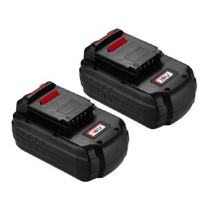 powerextra upgraded 2 pack 18v 4.0ah replacement battery compatible with porter cable 18v battery pc18b pcc489n for 18-volt porter cable cordless tools