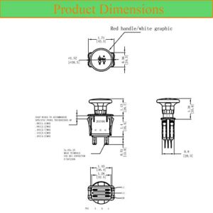 JEENDA Blade Clutch PTO Switch 00522100 01545600 Compatible with Ariens Gravely ProMaster PM100 EZR 1540 1542 1648 1740 1742 1842 2048 Most Zooms