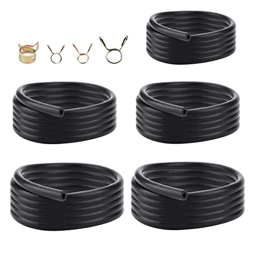 Hipa 3 feet 1/8" 3/16" 0.22" 1/4" 5/16" ID Fuel Line Fit for Kawasaki EZGO Kohler Briggs and Stratton Snowmobile Lawn Mowers Tractor Bike ATV UTV Weed Eater Golf Cart Motorcycle Scooter Generator