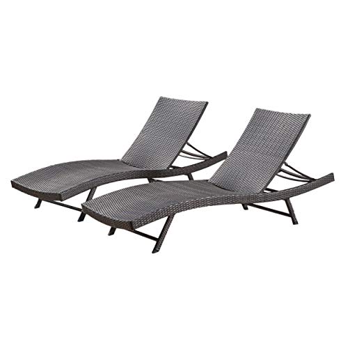 Christopher Knight Home Kauai Chaise Lounge Set, 2-Pcs Set, Brown